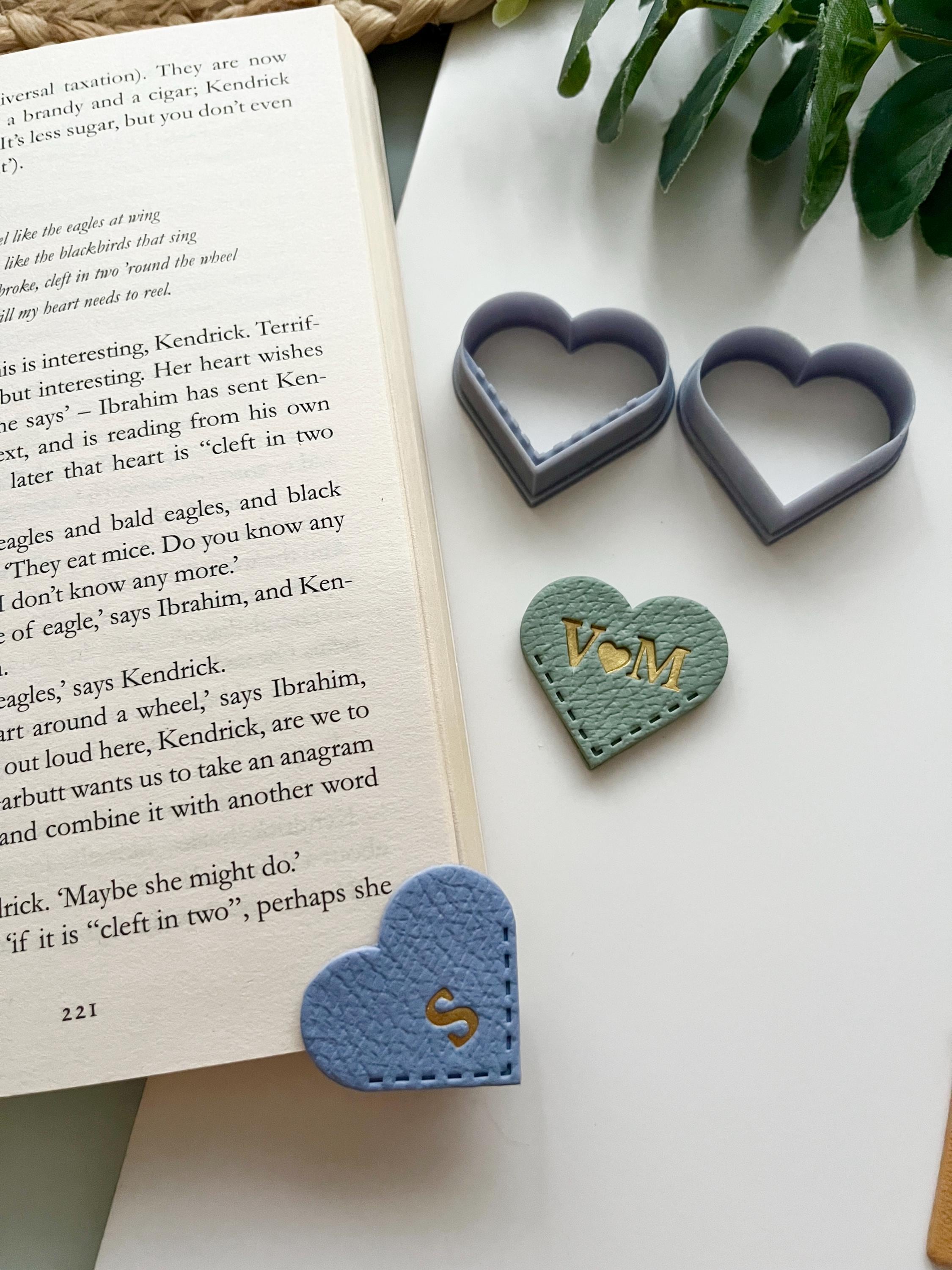Heart Corner Bookmarks – Vee Clay Design