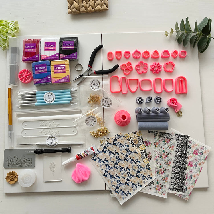 Vee Clay Design Polymer Clay Earrings, Clay Cutters, Tools & Textures